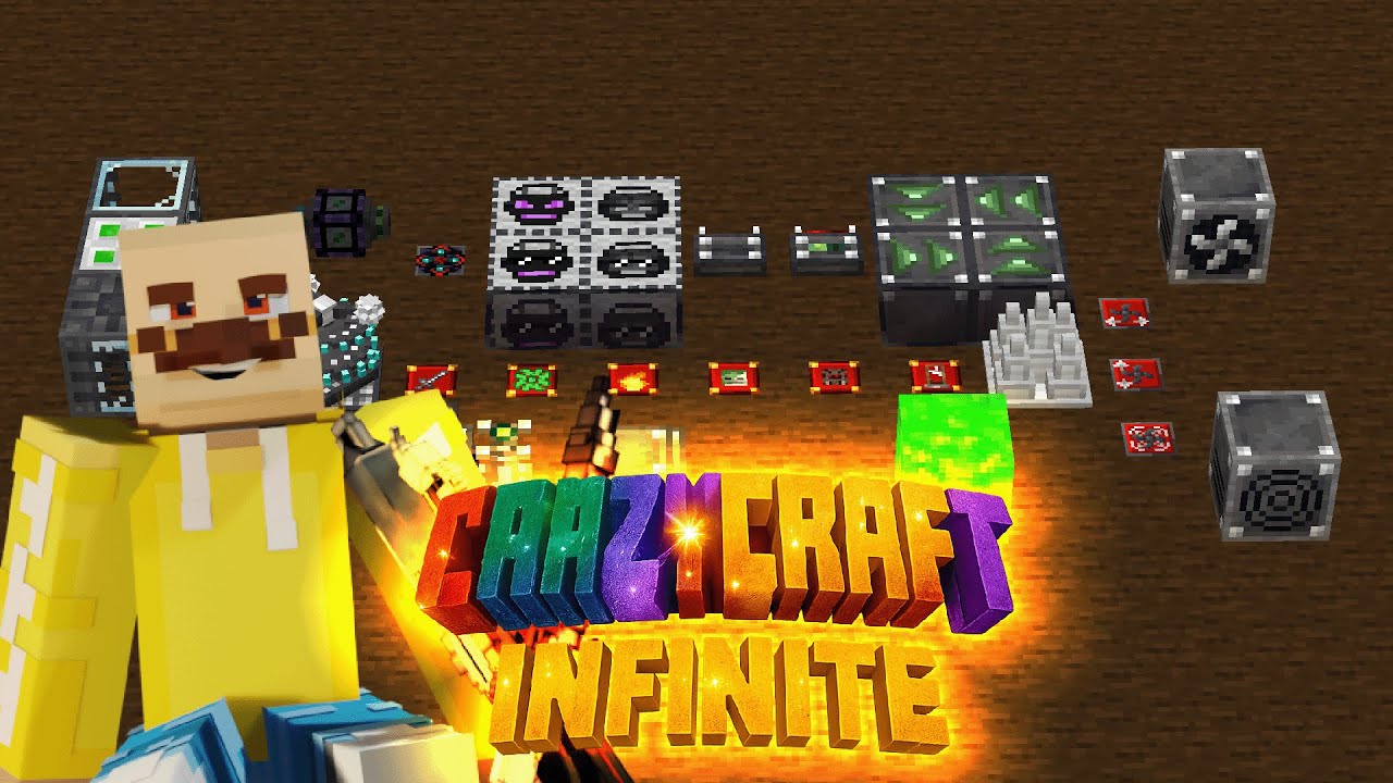 Building A Mob Masher! In Crazy Craft Infinite - YouTube