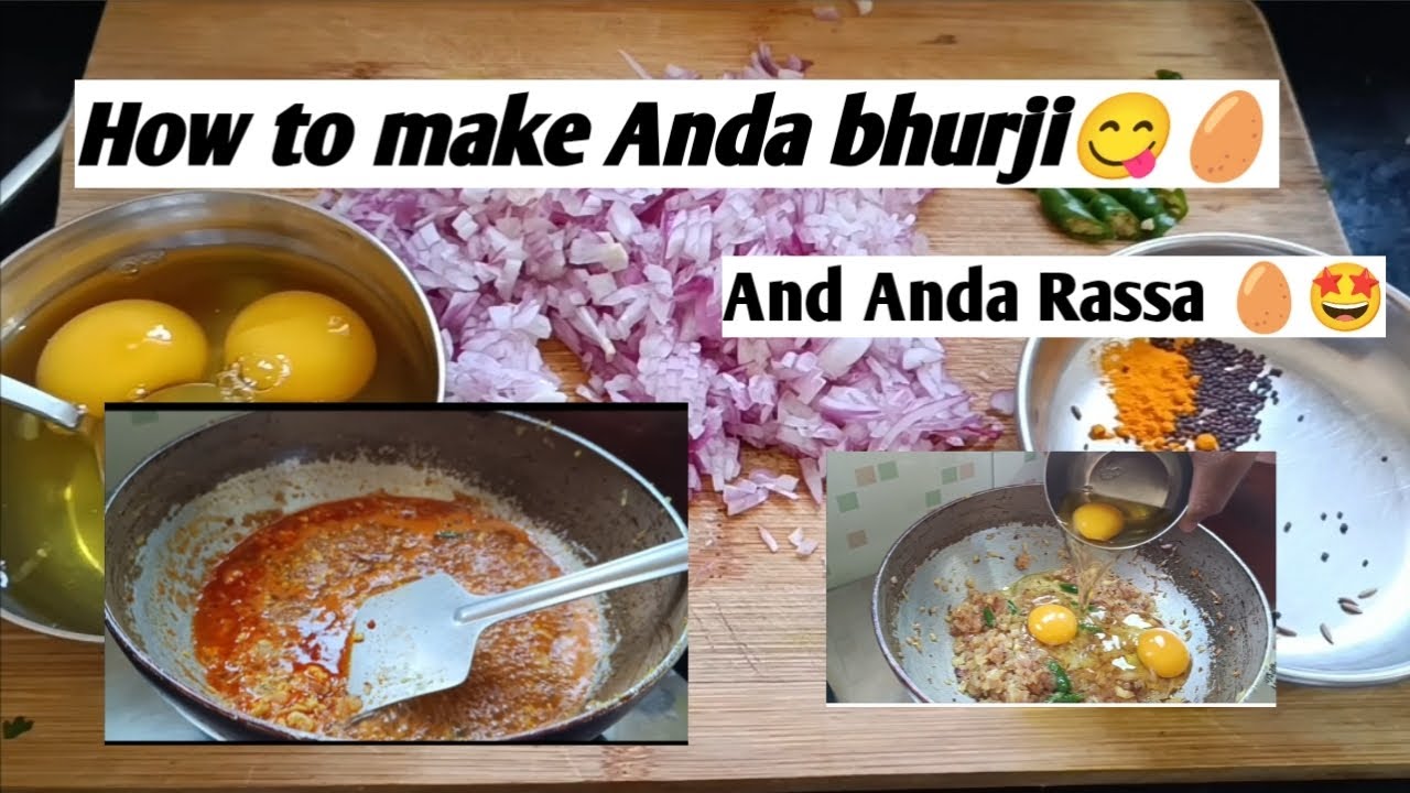 Egg bhurji recipe | How to make Anda bhurji and bhurji Rassa | भुर्जी ...
