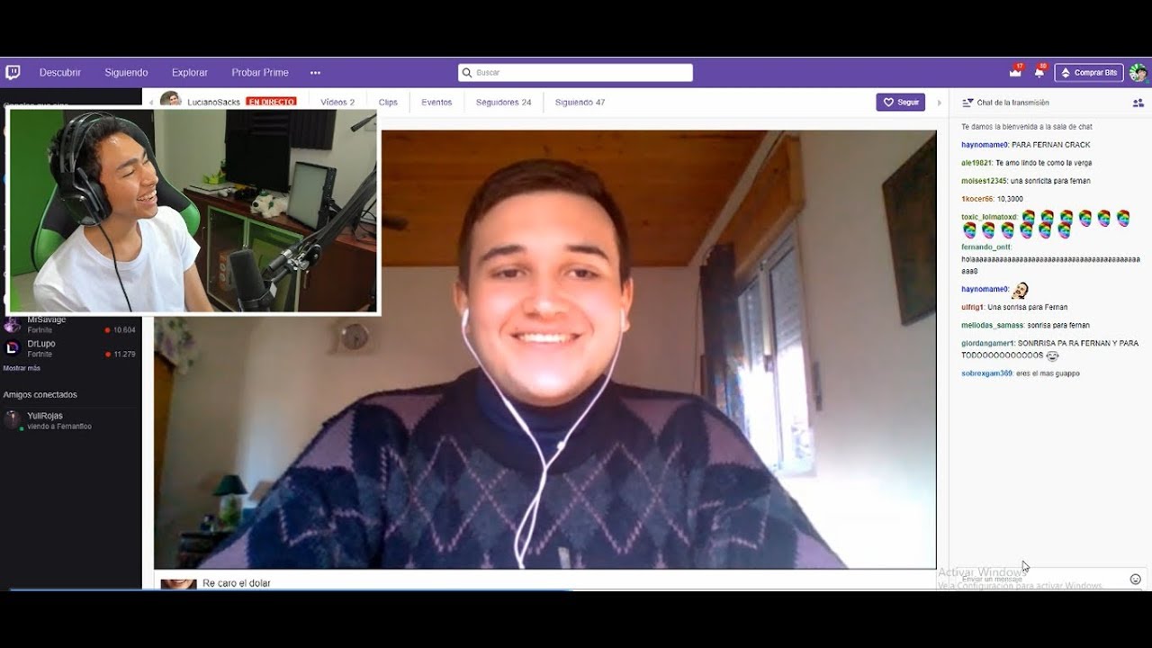FERNANFLOO DONA BITS a STREAMER Con 2 ESPECTADORES/ Agosto 2019fernan ...