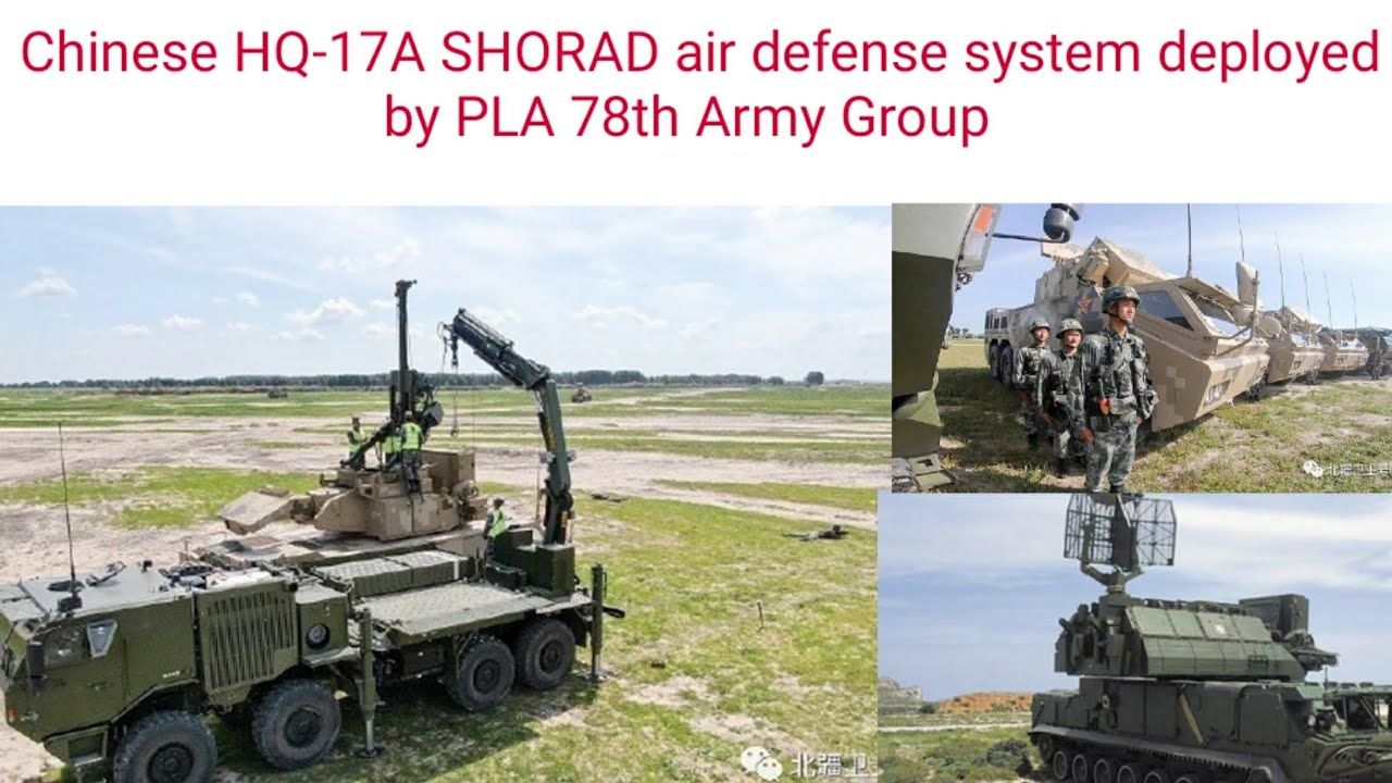 Chinese HQ-17A SHORAD air defense system deployed by PLA 78th Army ...