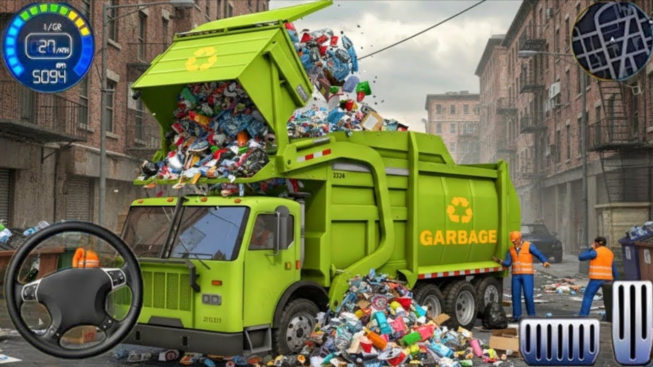 Extreme Garbage Truck Simulator 2026 - Real Trash Truck Driving 3D ...