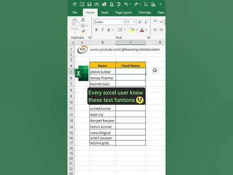 Most Important Text Functions in Excel #shorts #youtubeshorts #viral - YouTube