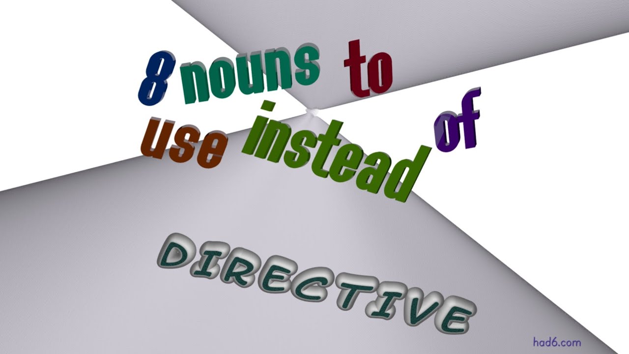 Directive 11 Nouns With The Meaning Of Directive sentence Examples directive-11-nouns-with-the-meaning-of-directive-sentence-examples
