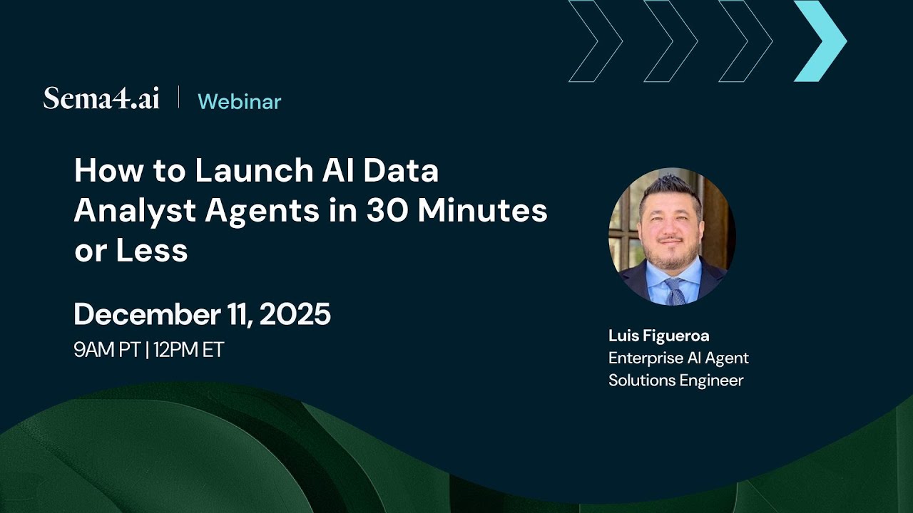 How to Launch AI Data Analyst Agents in 30 Minutes or Less - YouTube