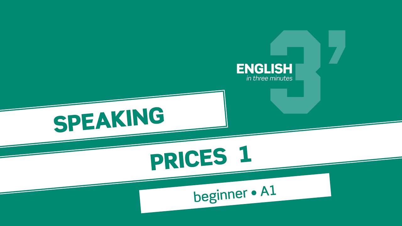 English in 3 minutes (Beginner / A1) - Speaking: Prices 1 - YouTube