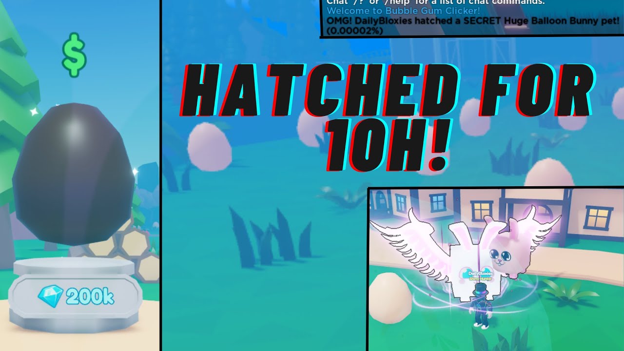 I completed the easter challenges and hatch the chocolate egg for 10h ...