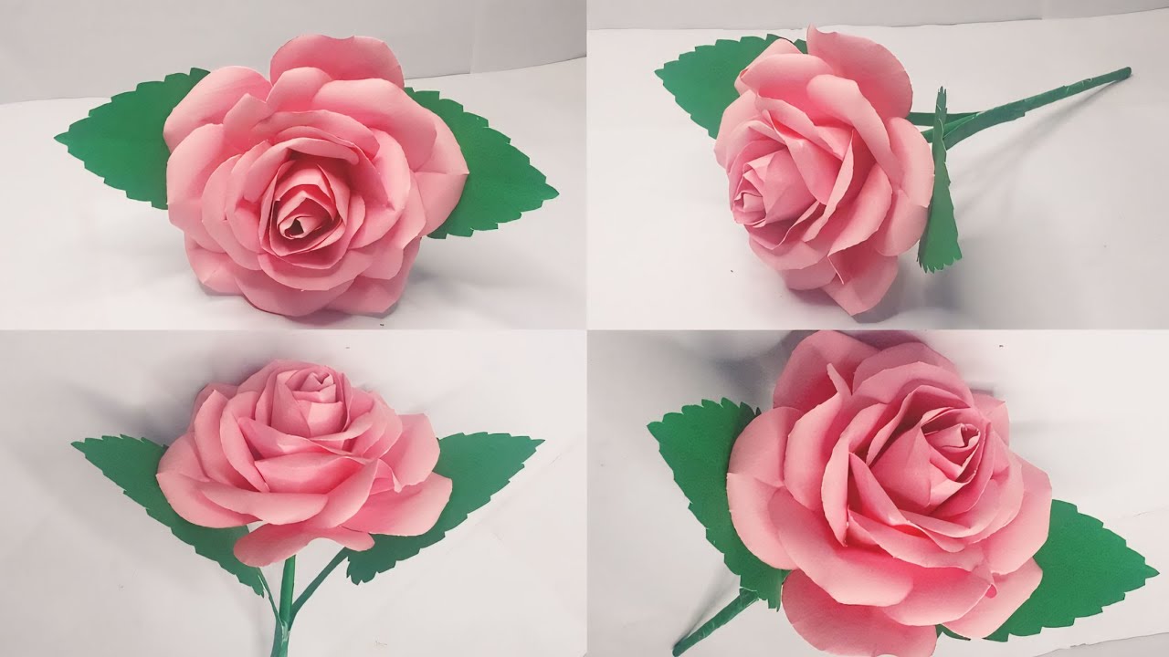 Beautiful Rose Scratch | How make to Preparing A Rose Mold| Easy Paper ...