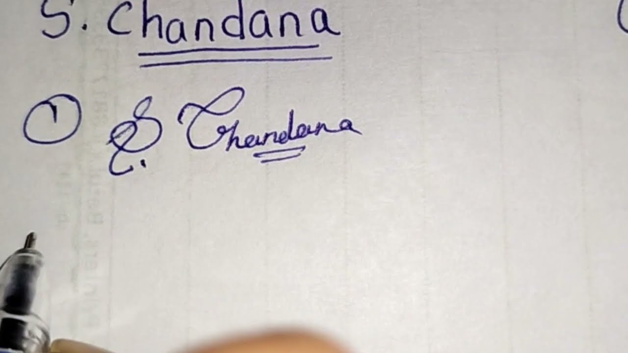 How to create S.Chandana signature||Signatures|| 'S.Chandana' ||#atoz# ...