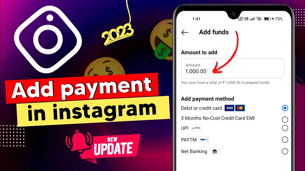 How to add payment in instagram | how to add payment for instagram ...