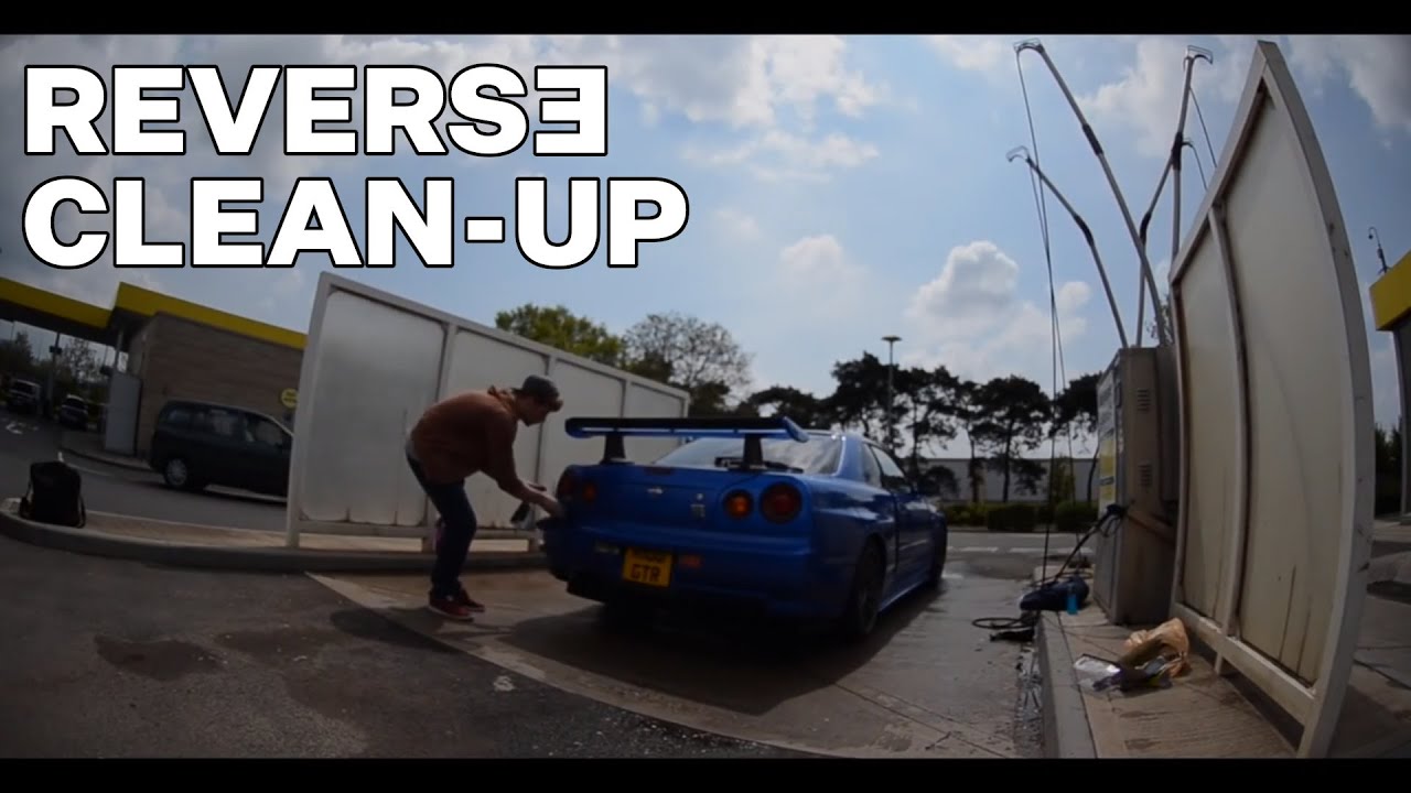 Reverse Clean Up - Nissan R34 Skyline - YouTube