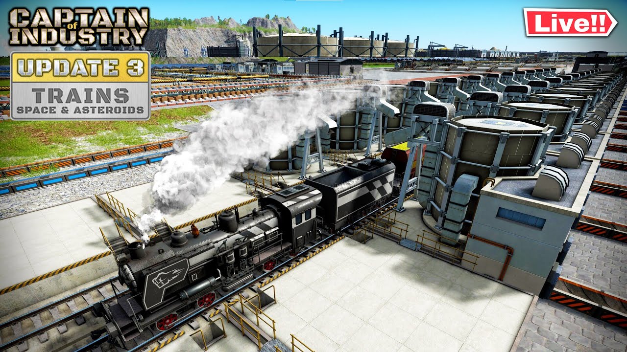 Live 🔴 Gold Mining | Captain of Industry Update 3 🚂 Stream 23 - Let's ...