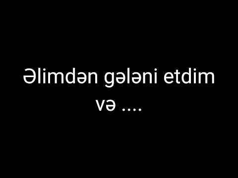 Əməyim qarşılıq verir.