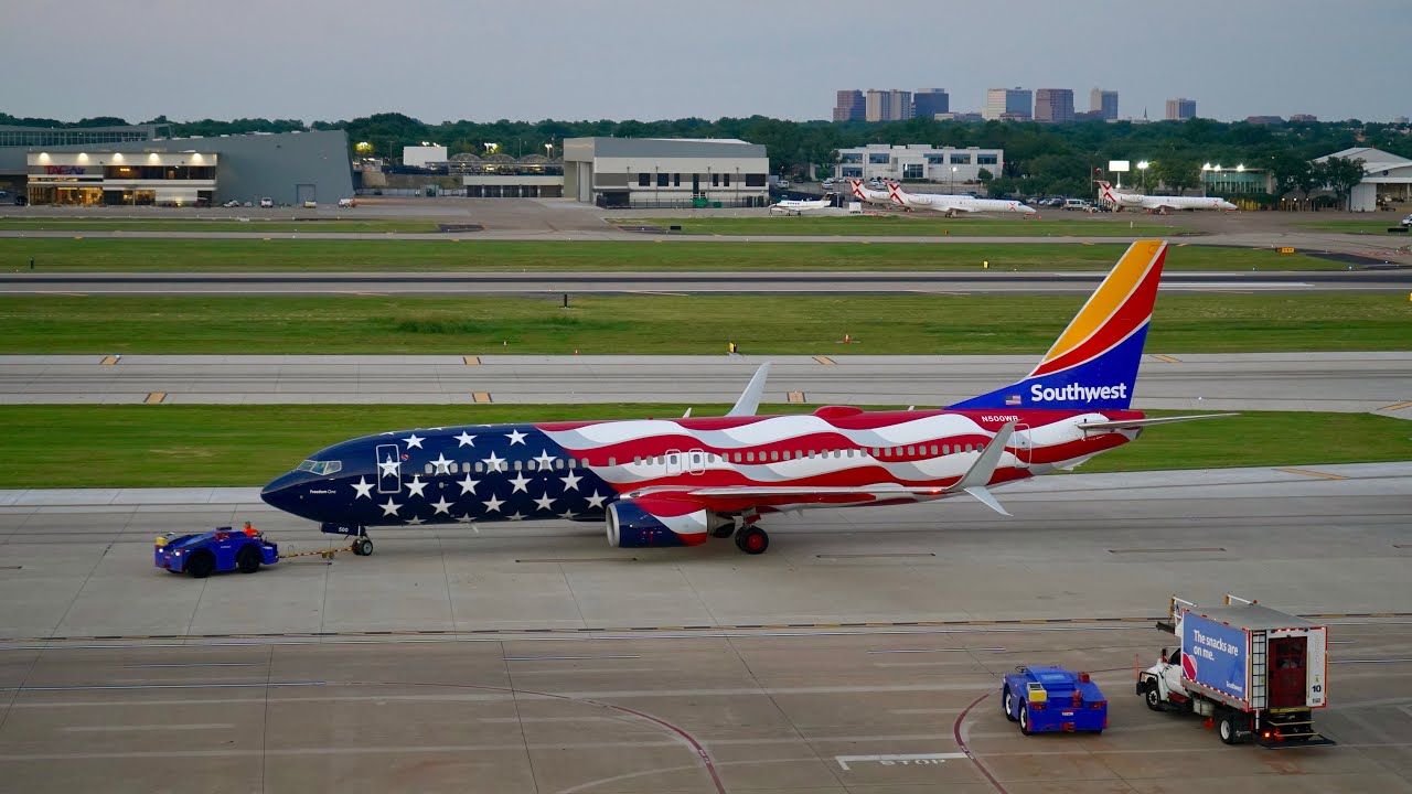 Southwest FREEDOM ONE First Visit to DAL/Dallas Love Field for 50TH ...