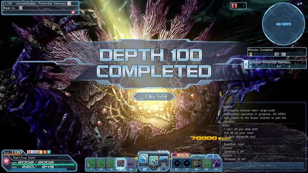 PSO2 Global Depth 100 Sodam Luster (Lu) 6:59 - YouTube