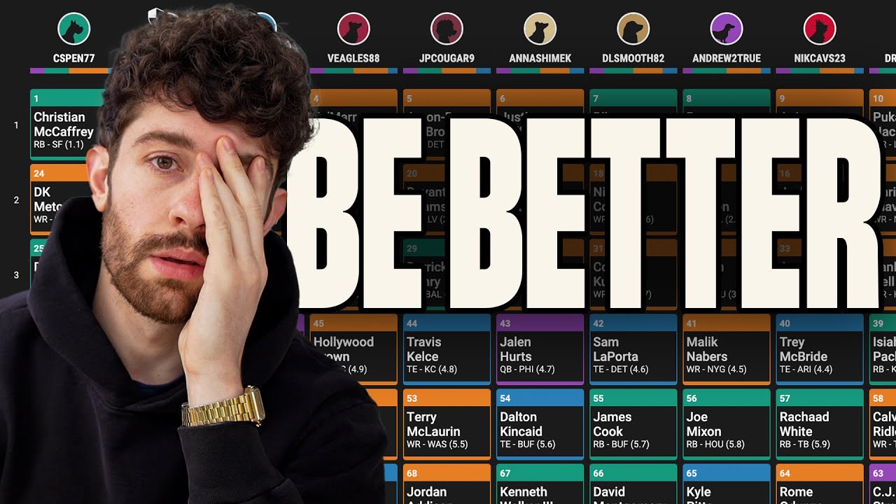 Literally the Worst Fantasy Football Draft Video Ever Made - YouTube