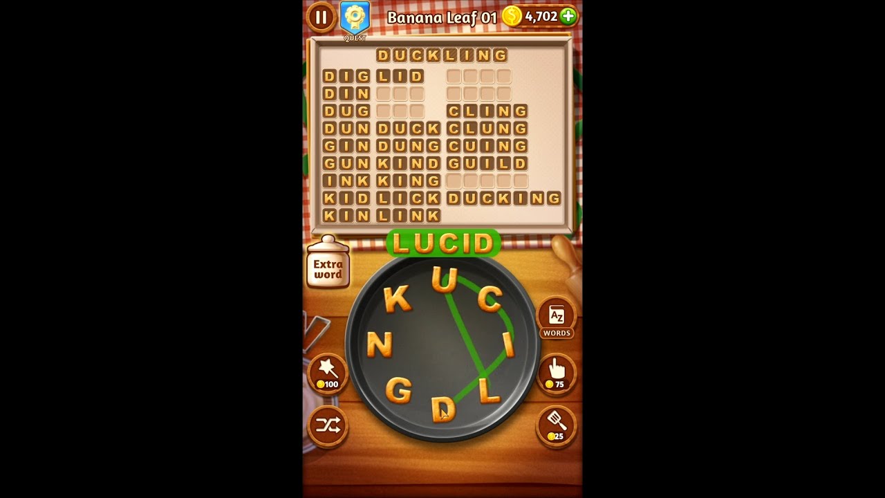 Word Cookies Banana Leaf Levels 1-6 - Outstanding Chef Answers - YouTube