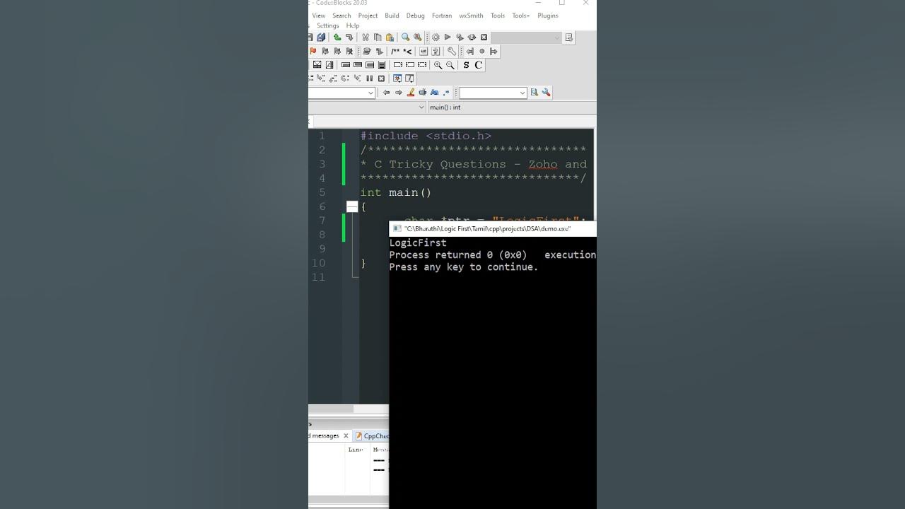 Guess the Output (C Program) | C Aptitude | C Interview Question | Logic First Tamil | #shorts ...