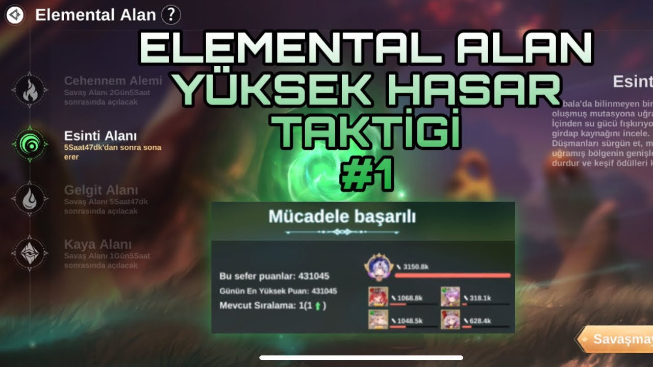 The Legend of Neverland Global - Elemental Alan Yüksek Hasar Taktiği #1 ...