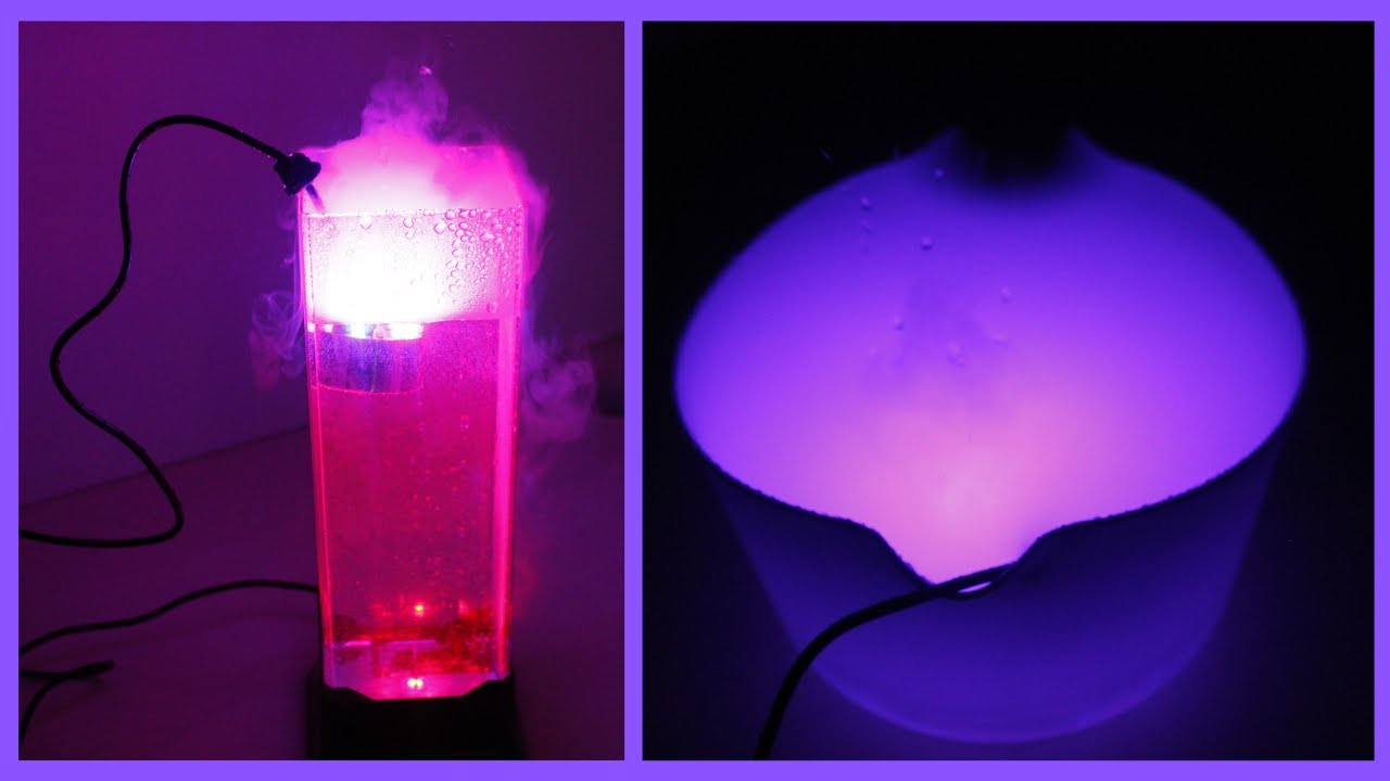 Single Disc Humidifier Fogger Ultrasonic Mist Maker Colorful - YouTube