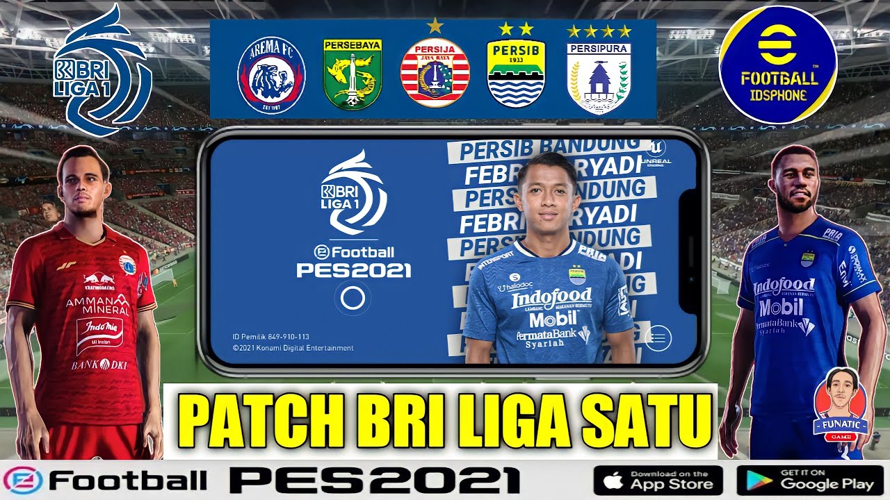 PATCH TERBARU BRI LIGA SATU INDONESIA | PATCH PES MOBILE KEREN V5.7.0 ...