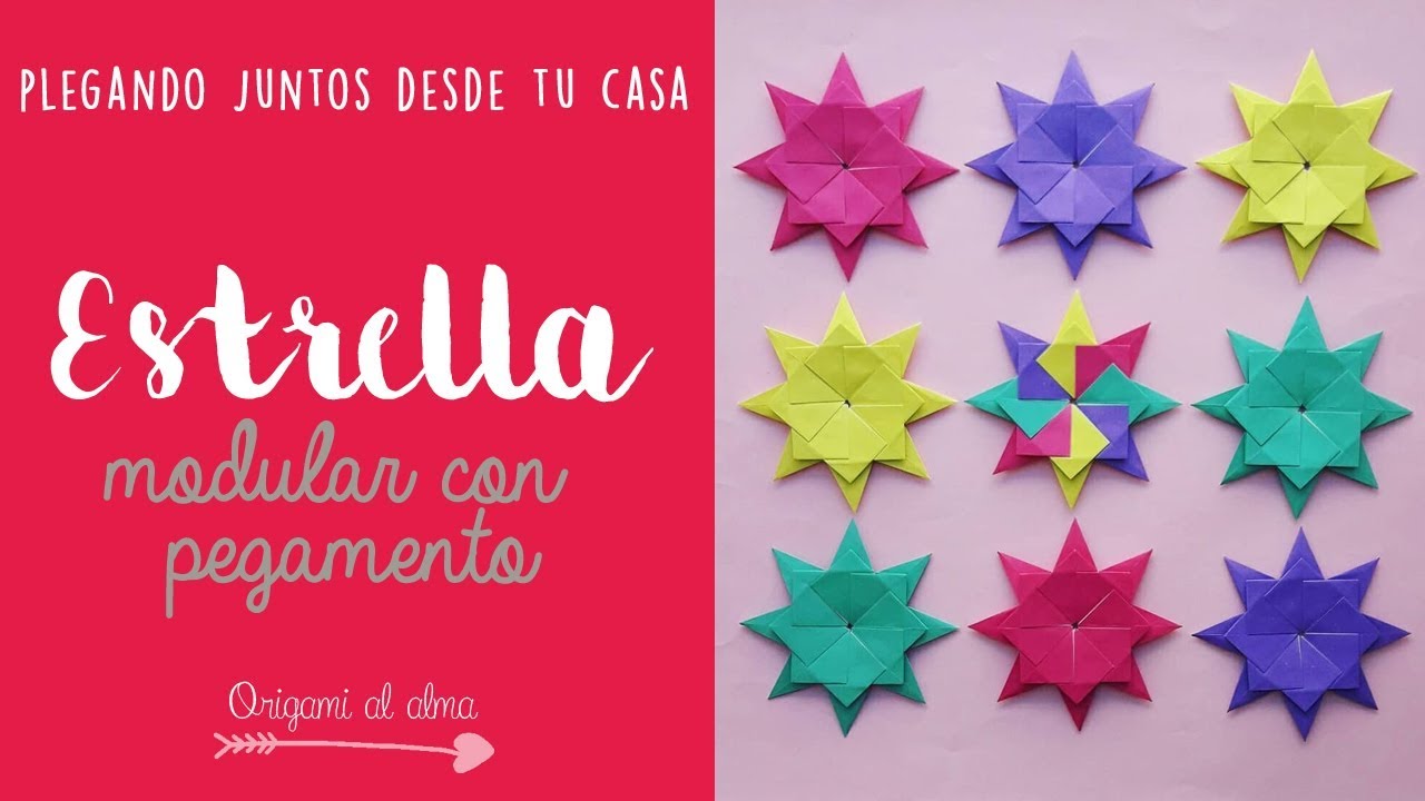 Estrella modular - Origami paso a paso - YouTube