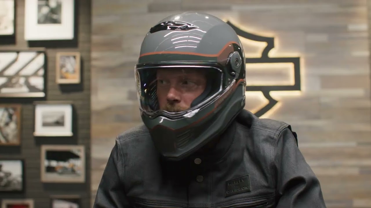 Full Face Harley Helmets Moose Racing Air Intake Full Face Helmet