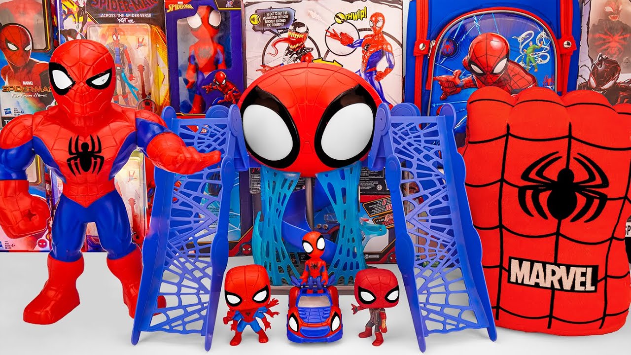 Marvel Spiderman Toys Unboxing Review | Marvel Spidey Web Quarters ...