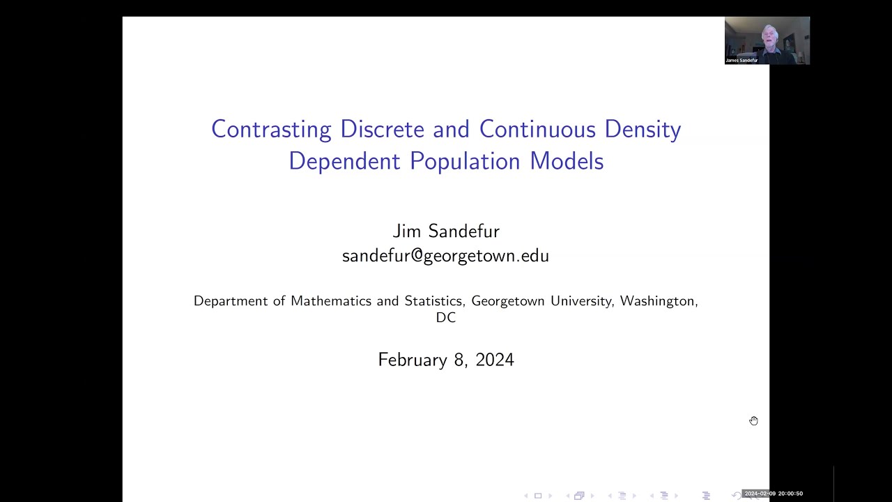 Contrasting Discrete and Continuous Density Dependent Population Models ...