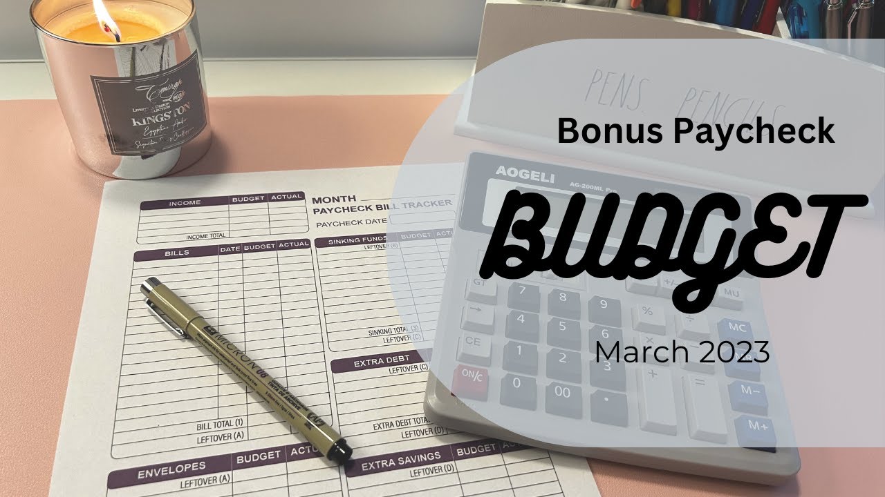 Budgeting My Bonus Check To Payoff Debt Fast - YouTube