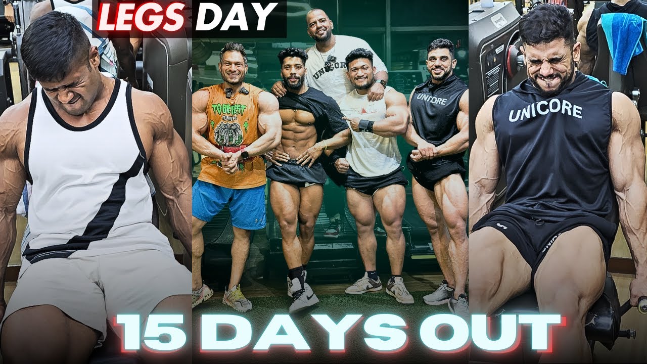 15 DAYS OUT LEGS DAY || BHARAT PRO SHOW || AMATEUR OLYMPIA || TEAM ...