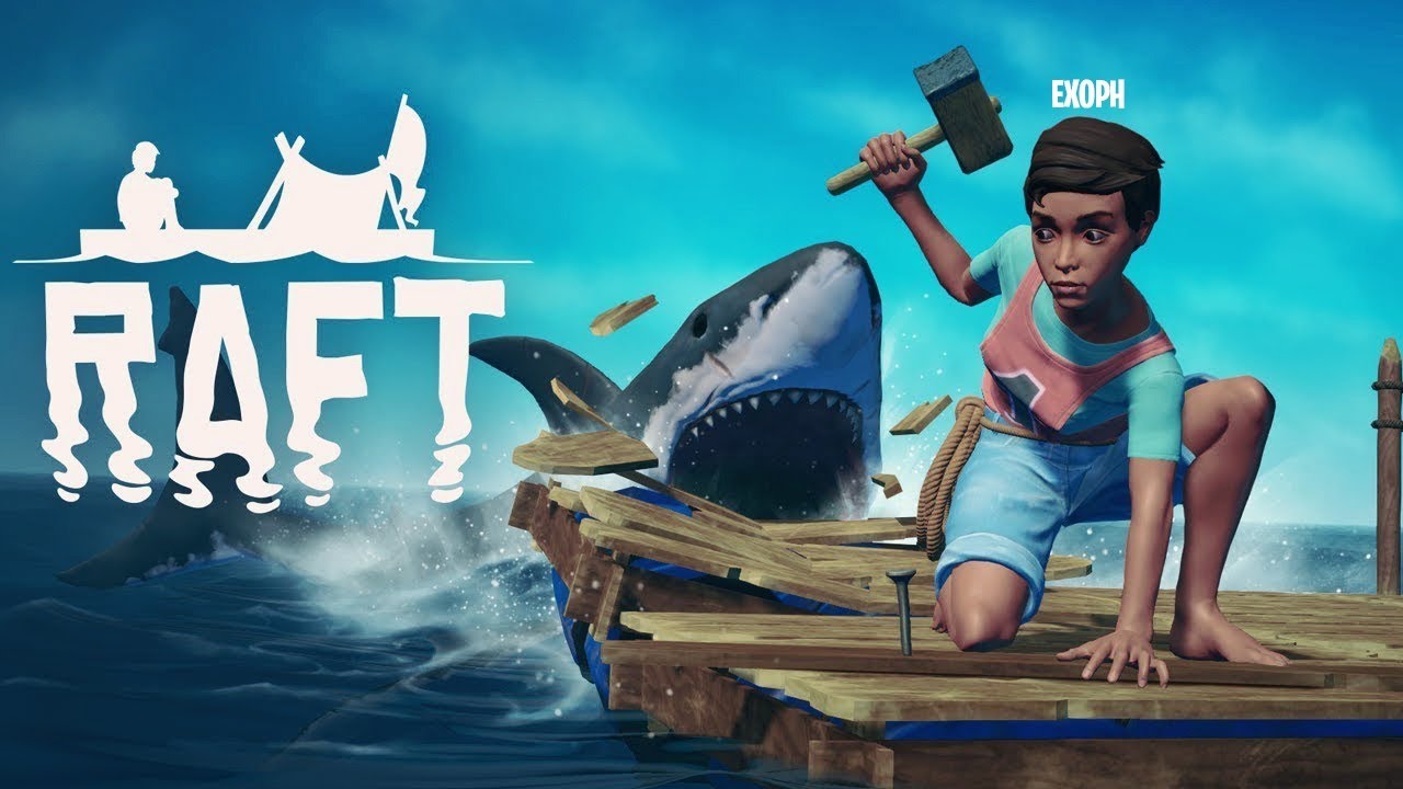 SURVIVING IN THE MIDDLE OF THE OCEAN! (Raft) - YouTube