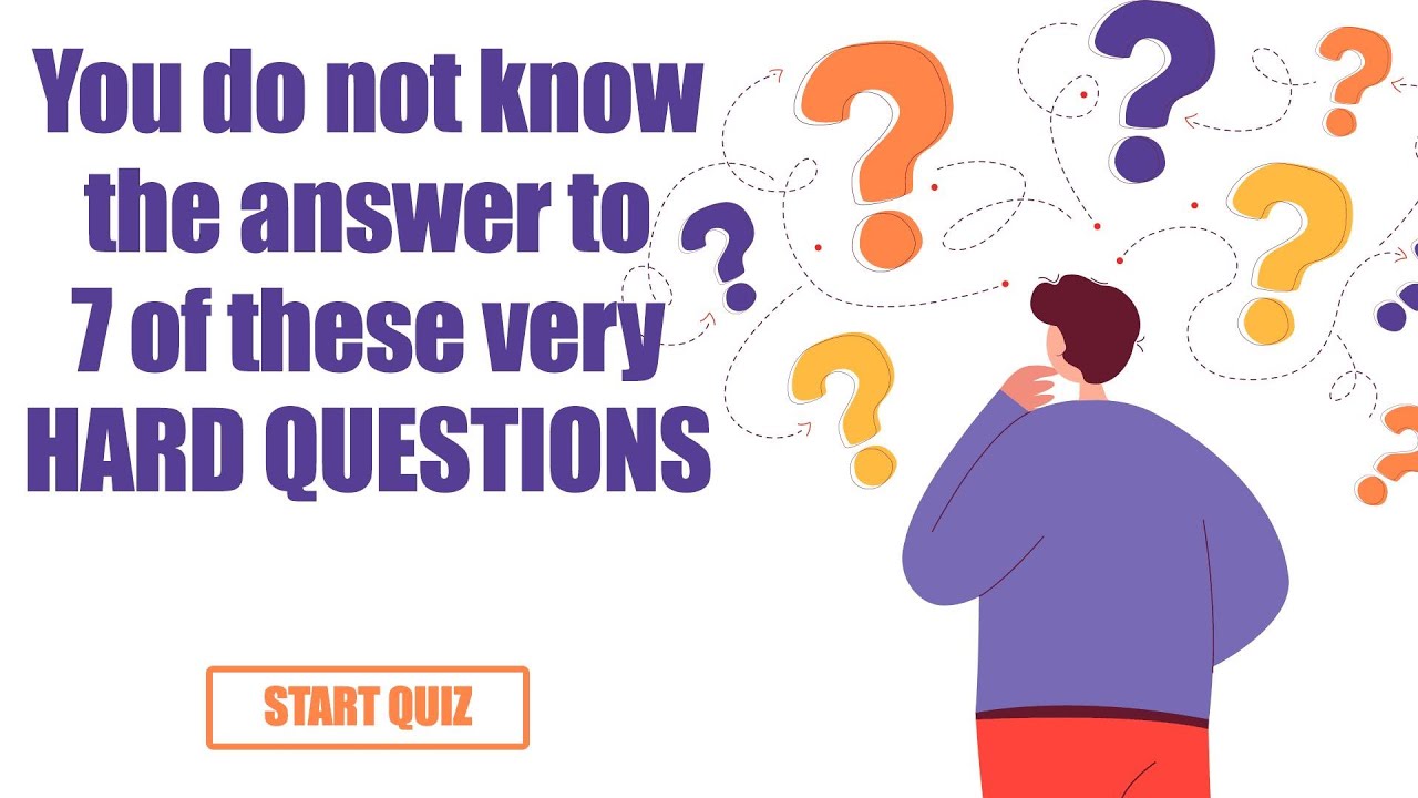 Very Hard Questions - YouTube