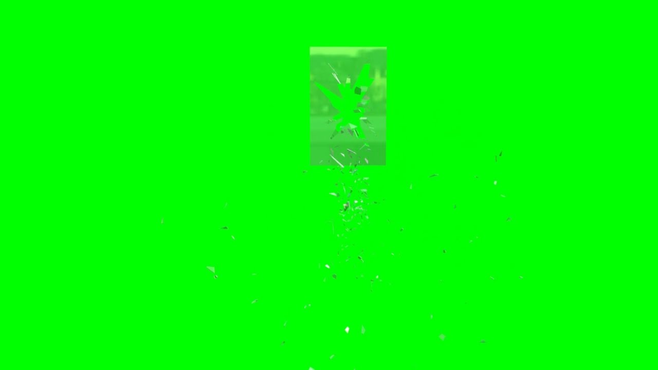 Glass Shatter green screen effect B - free use - YouTube
