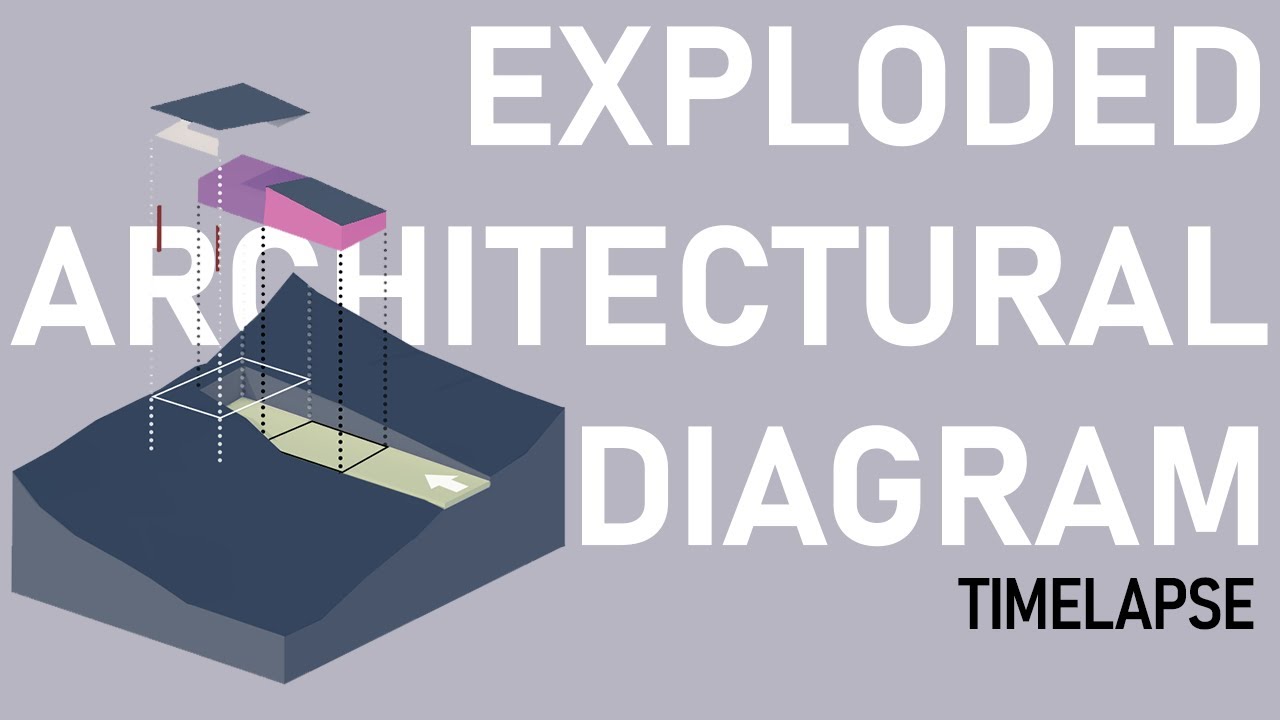 EXPLODED ARCHITECTURAL DIAGRAM IN ARCHICAD & PHOTOSHOP - Create ...