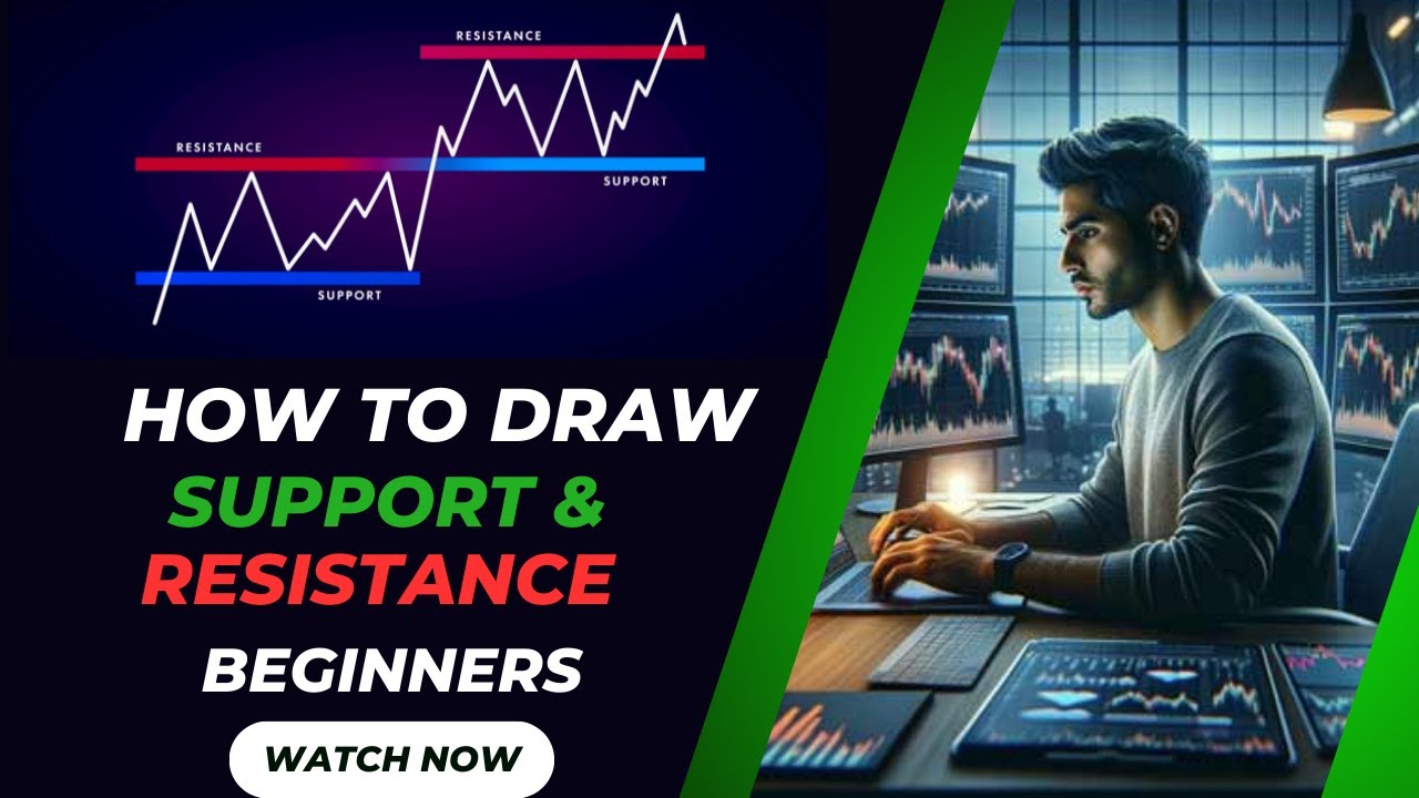 HOW TO DRAW SUPPORT & RESISTANCE / SUPPORT & RESISTANCE KAISE DRAW KARE ...