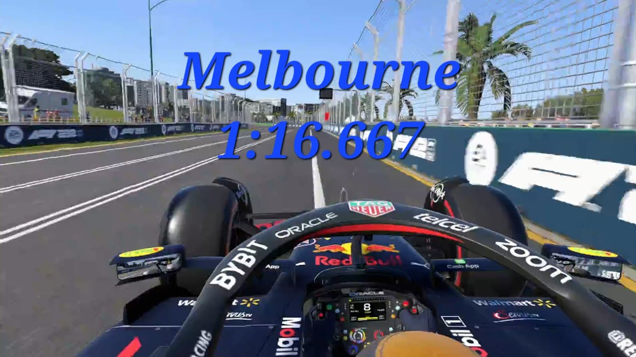 F1 22 Australia Melbourne Albert Park Circuit Hot Lap + Setup (1:16.667 ...