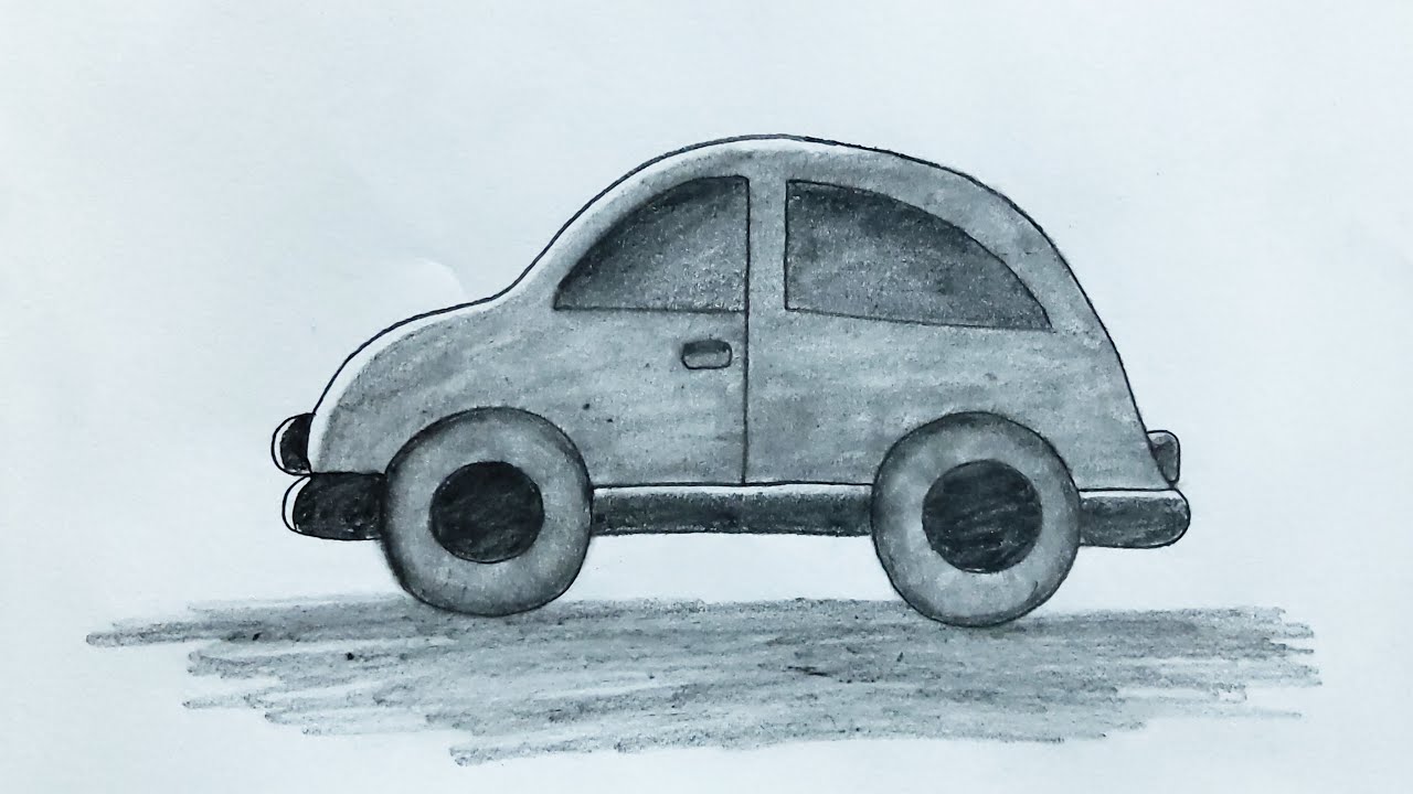 How to Draw Car Drawing, Easy Car Drawing For Beginners, Pencil Drawing ...