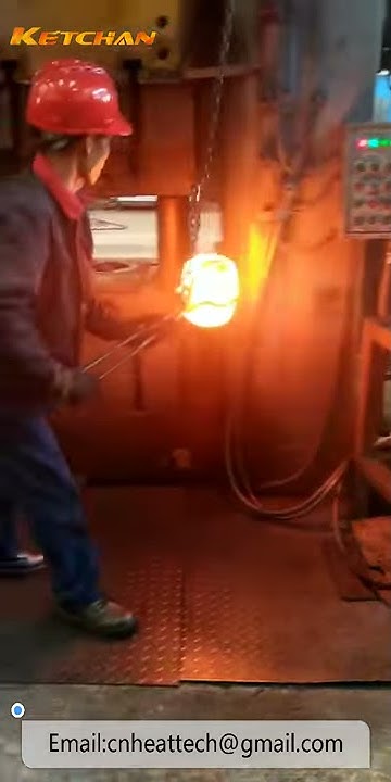 High Power Medium Frequency Induction Heating Forging Furnace Equipment by KETCHAN - YouTube