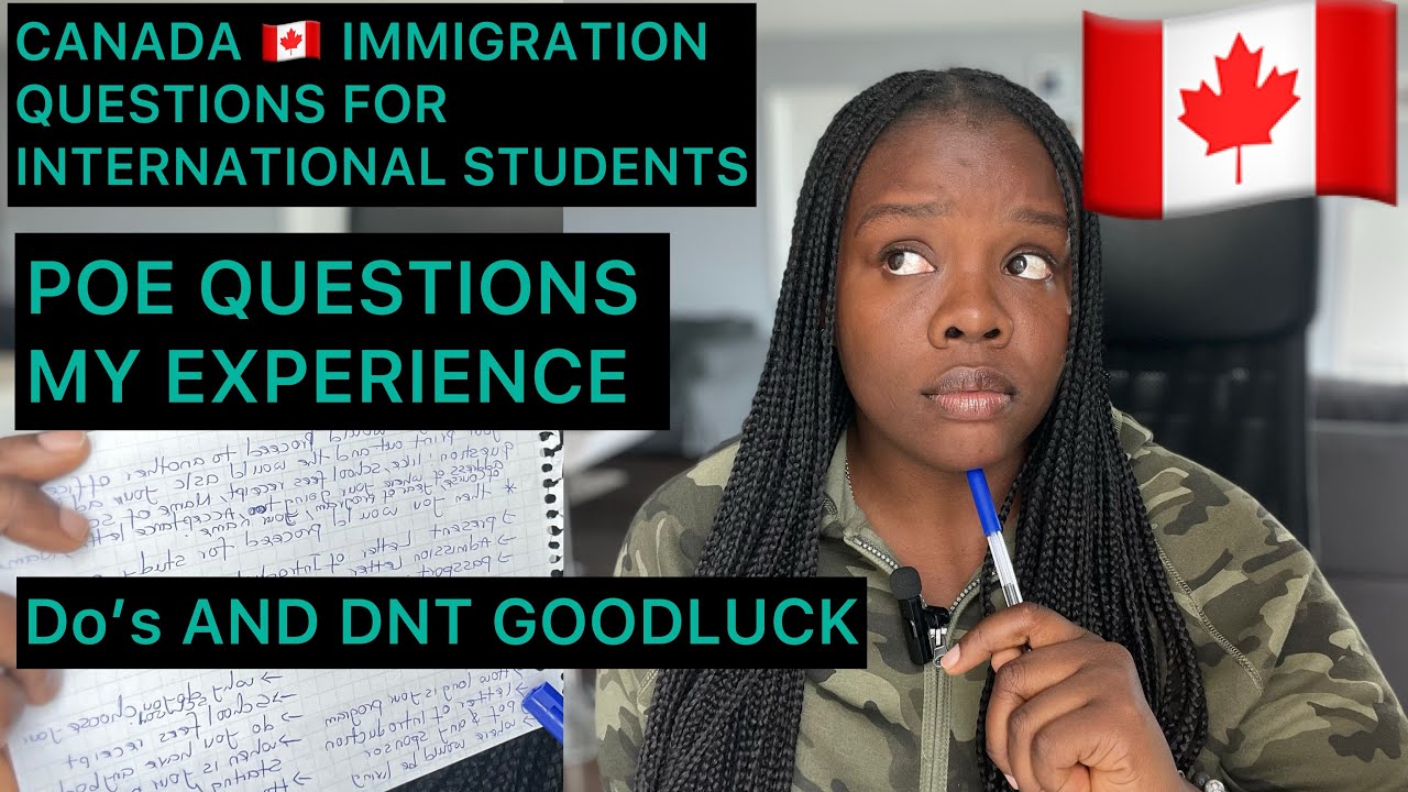 Canada 🇨🇦 Immigration Questions at POE/Study Permit /International ...
