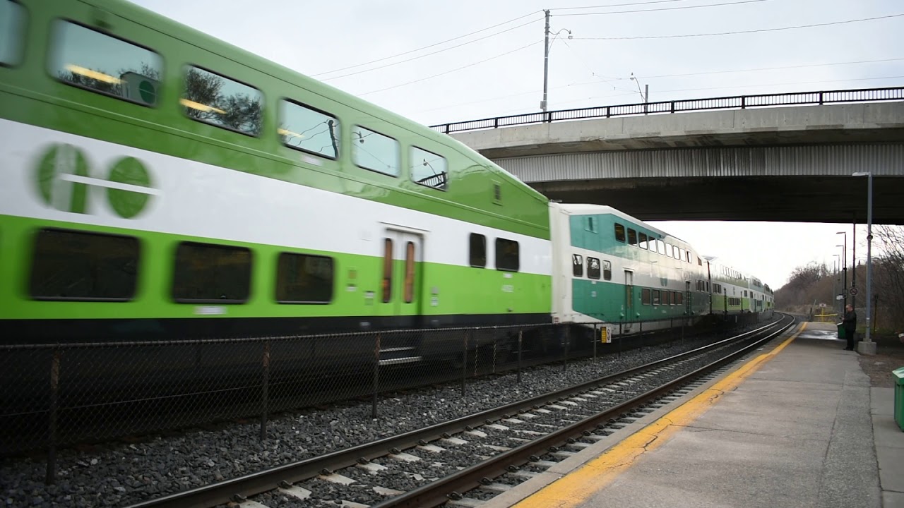 GO 664 East through Danforth GO station || 04/18/19 - YouTube