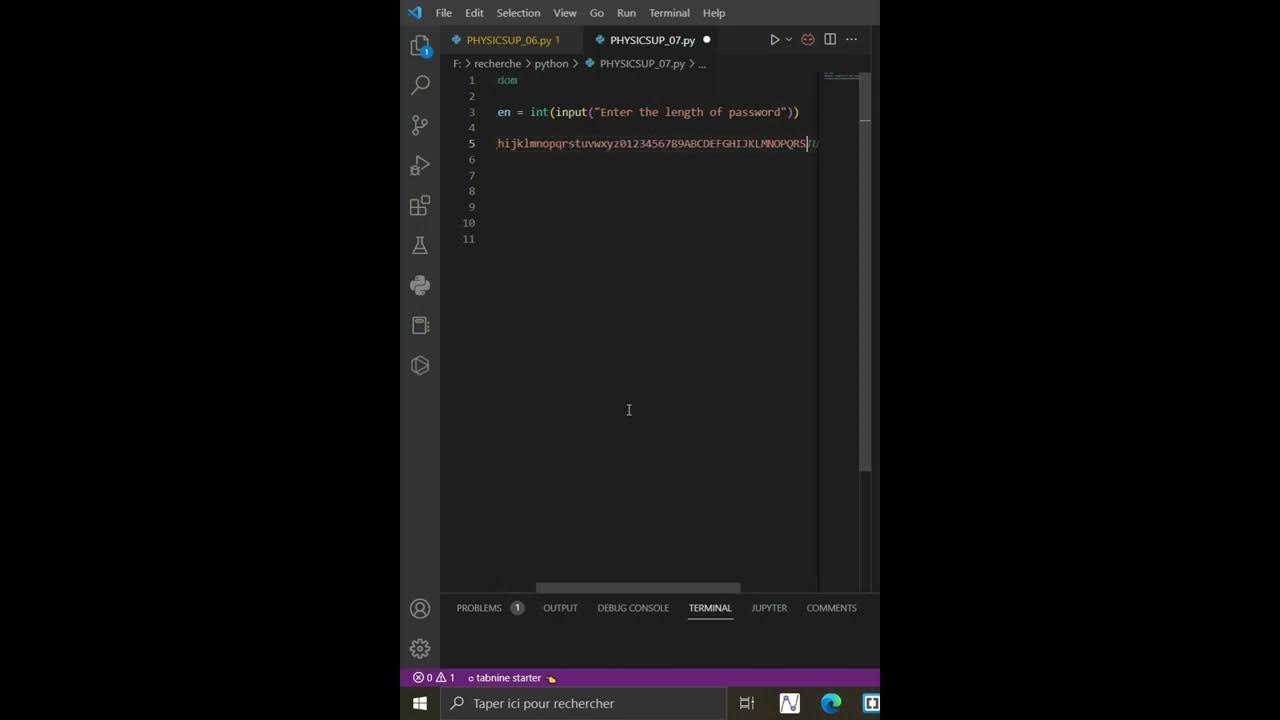 Generate password with python - python program to generate password - easy python projects - YouTube