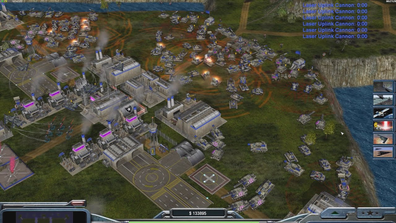 Laser ( Shockwave Mod ) - Command & Conquer Generals Zero Hour - 1 vs 3 ...