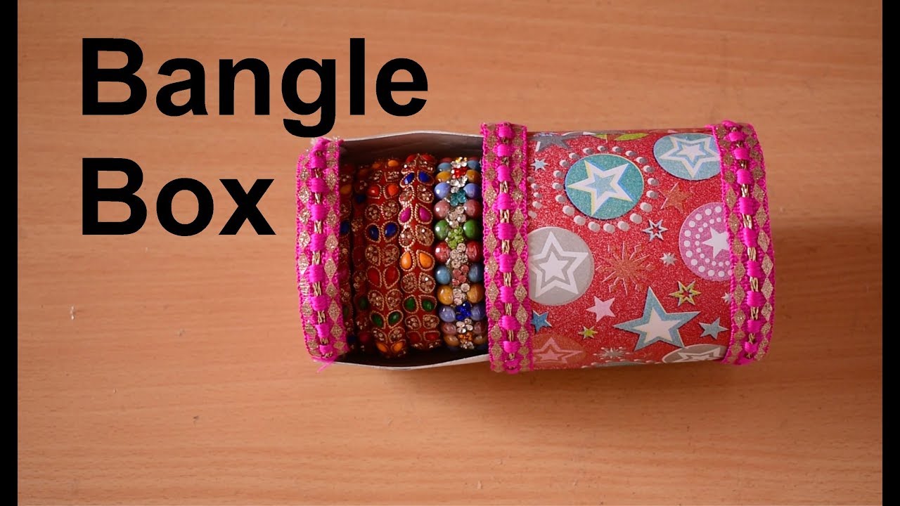 DIY | How to make bangle box from waste material | Best out of waste ...