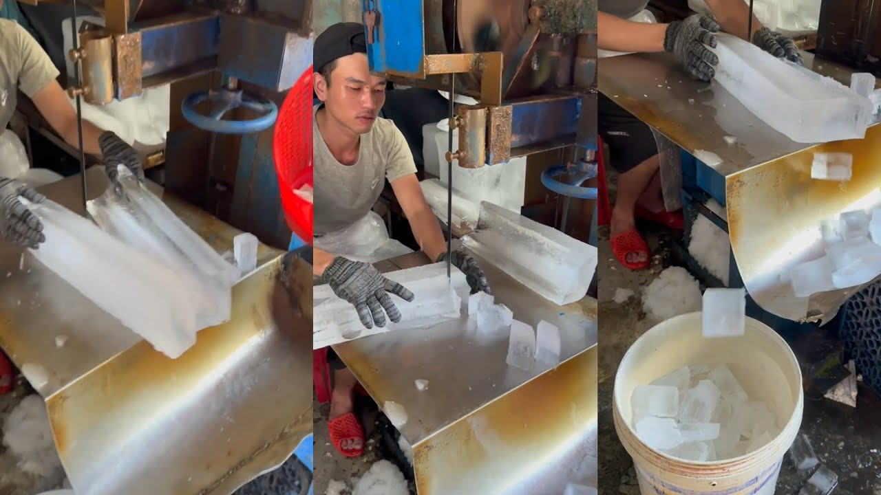 Ice Cutting Skills - YouTube