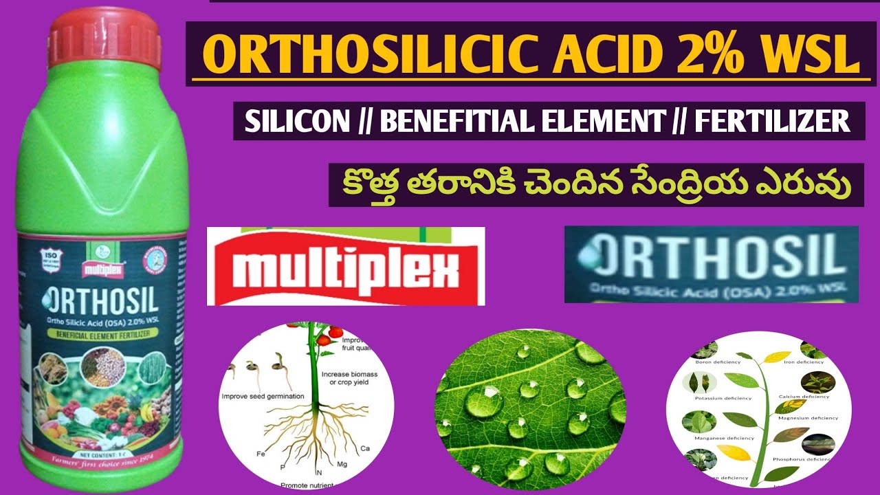 ORTHOSILICIC ACID 2 % //మల్టీప్లెక్స్ MULTIPLEX // NANO ORTHO SIL ...