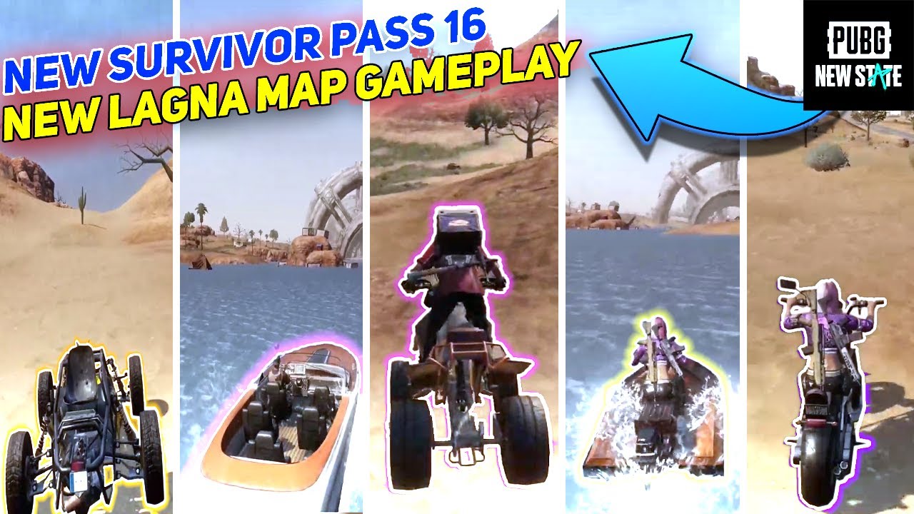 New Survivor Pass 16 😱New Lagna Map Gameplay 💯PUBG New State Mobile ...