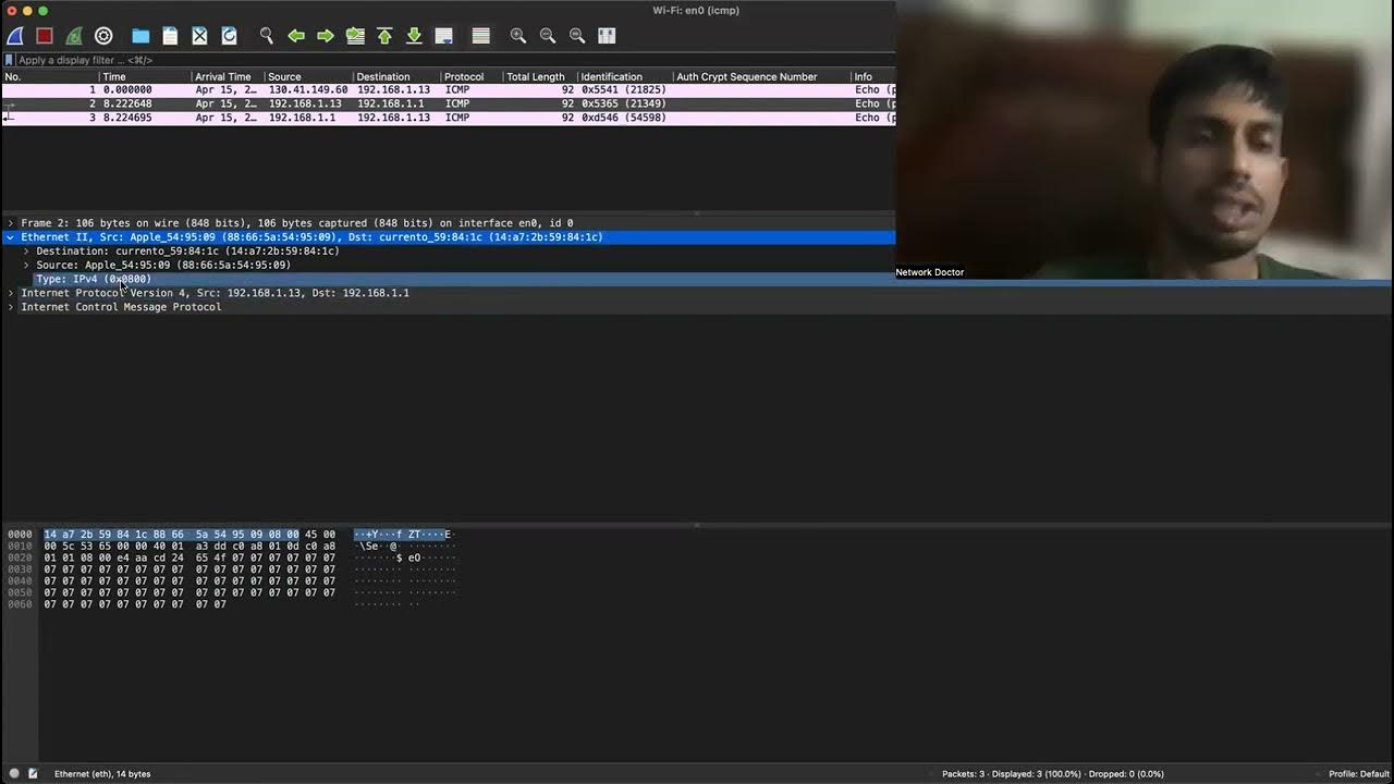 Part 3 - How Wireshark or any network device intercept bits (and pieces) into frames and packets ...
