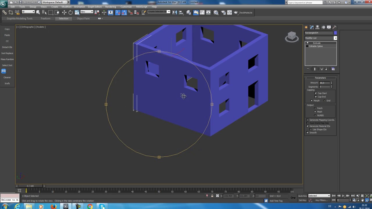 3ds max - Simple spline house tutorial(beginners) - YouTube