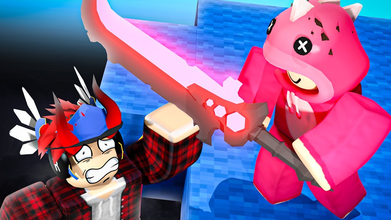 I Trolled My Friends With A Glitched Void Roblox Bedwars Youtube