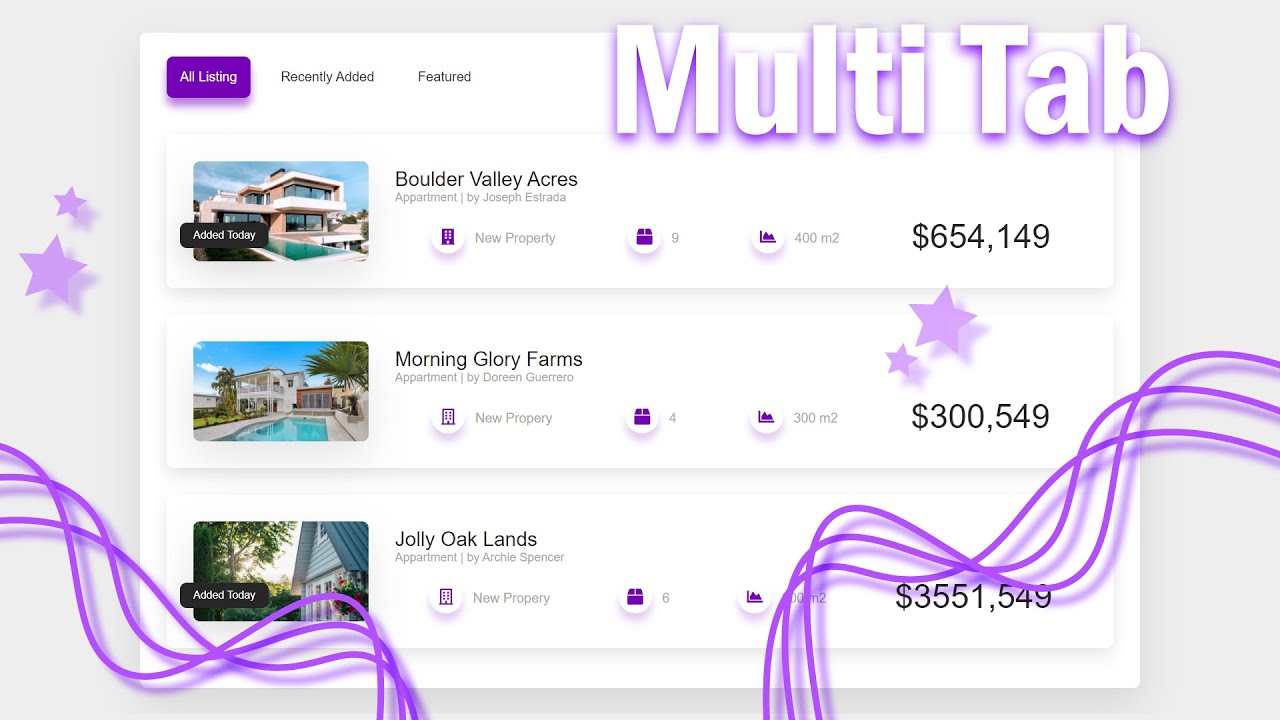 Custom Tab Layout Using Html Css Js Multi Tabs Navigation Tab 3335